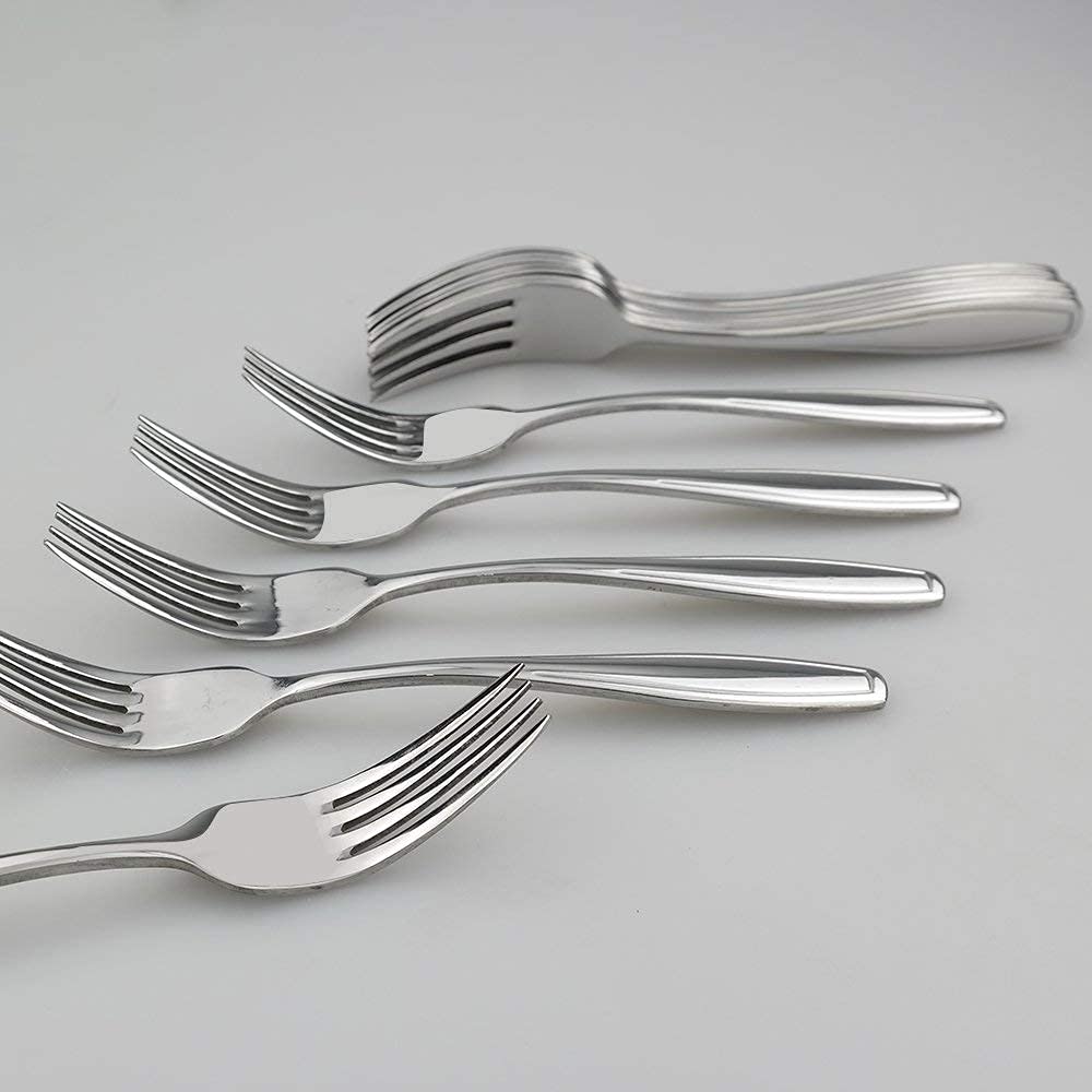 Pekky Stainless Steel Dinner Fork Set, 7.8-INCH, Set of 12