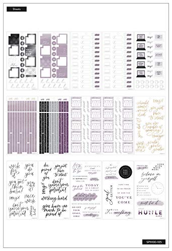 The Happy Planner Sticker Value Pack - Planner Accessories - Girls With Goals Theme - Multi-Color - Great for Planning & Organizing - 30 Sheets, 701 Stickers
