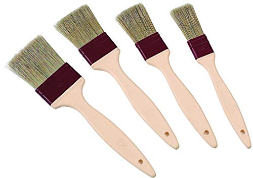 Matfer Bourgeat Natural Pastry and Basting Brush, Flat, Commercial Grade with Exoglass Handle, 1 1/2"