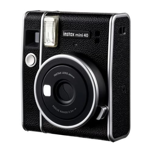 Fujifilm Instax Mini 40 Instant Film Camera Bundle with Contact Sheet Instant Film and Creative Memento Set (4 Items)
