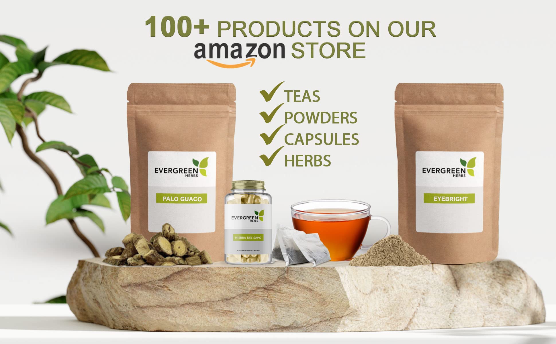 Evergreen Herbs Cinchona Bark 8 oz - Resealable Stand Up Pouch to Ensure Freshness!