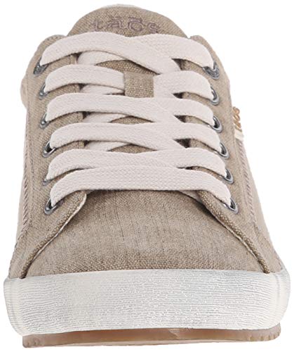 Taos Footwear Women's Star Canvas Sneaker - Style and Comfort Khaki Wash 8.5 M US