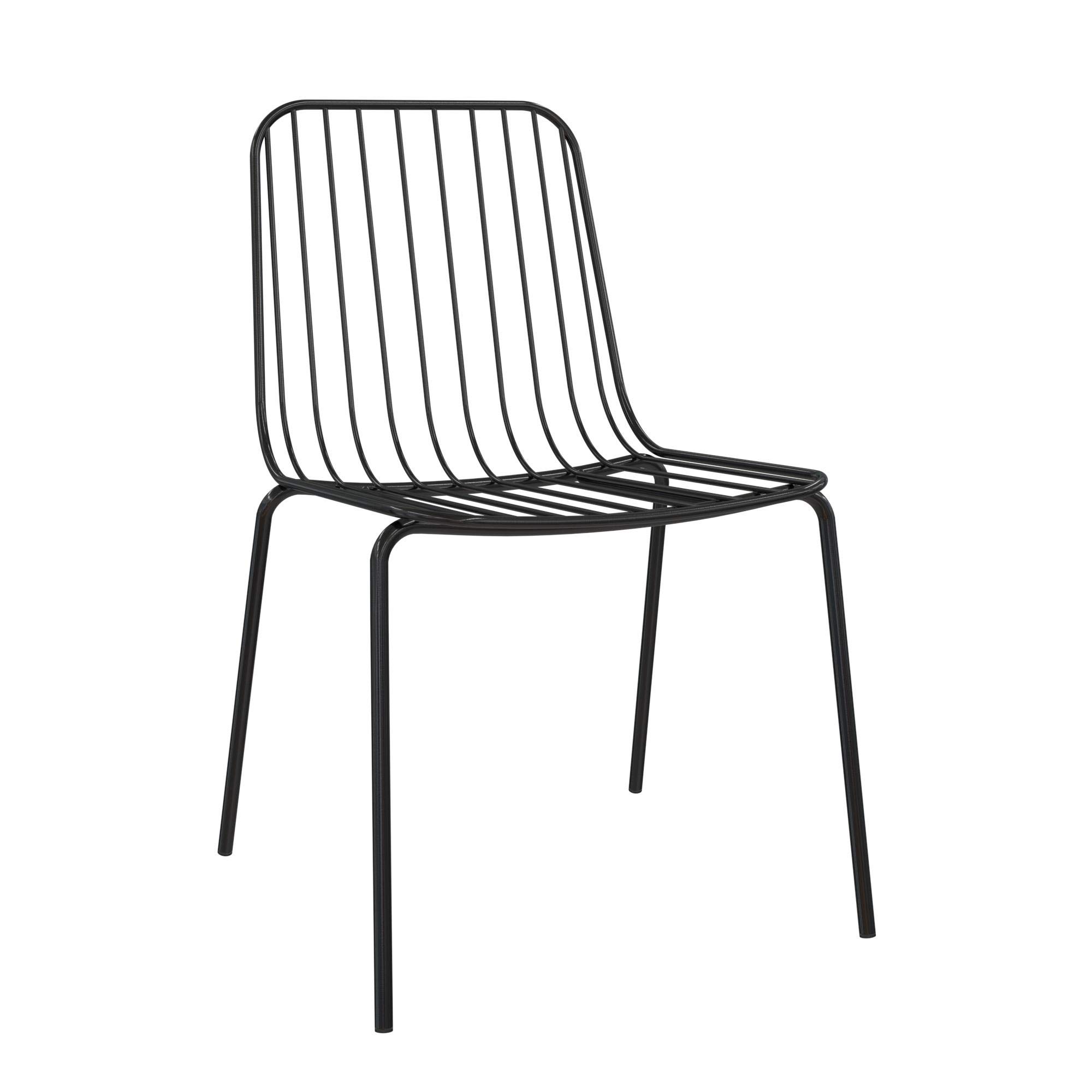 DHP Casi Upholstered Dining Chair, Green Velvet