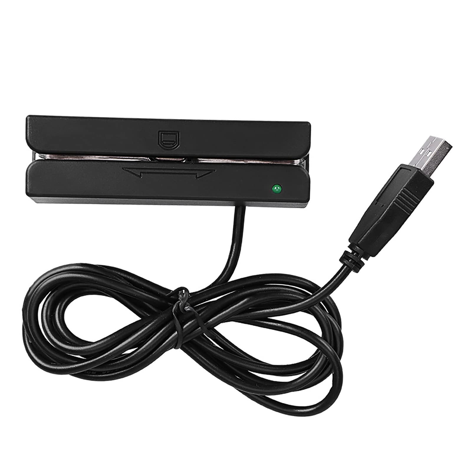Ejoyous Magnetic Stripe Credit Card, USB 3 Tracks Hi Co Credit Card Reader Swiper Magstripe Swipe Card MSR90 for Point of Sale (POS), Access Control, ID Verify