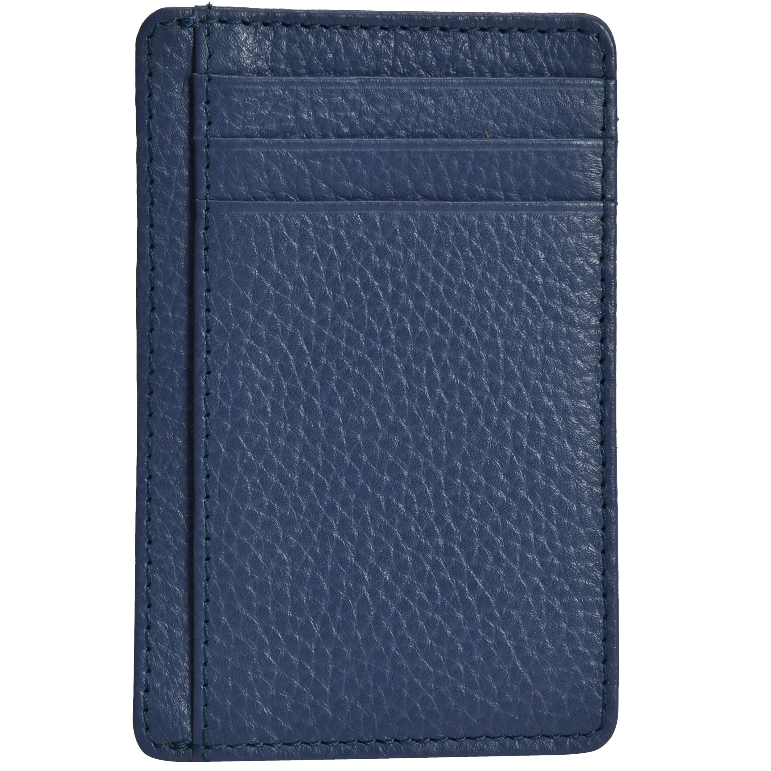 ESTALON Leather Slim Wallet & Credit Card Holder for Men & Women - RFID blocking - Minimalist Design - ID Window - Front Pocket Wallet