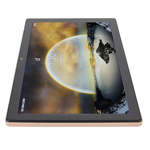 Haofy Gaming Tablet, 6GB RAM 256GB ROM Office Tablet 3 Card Slot 10.1 Inch FHD US Plug 100β240V Octa Core CPU for Family (Gold)