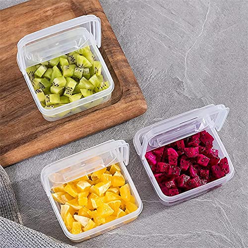 Sliced Cheese Container for Fridge with Flip Lid - 2/4/6 Pcs Butter Block Cheese Slice Storage Box, Portable Leakproof Clear Flip Top Storage Box, Vegetable & Fruit Fresh-Keeping Box. (2 pcs) (2 pcs)