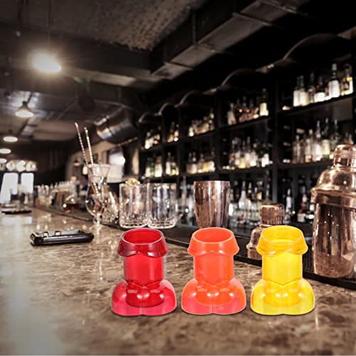 HOLIDYOYO 6Pcs Funny Wine Glass πππ§π’Ε‘ Shape Whiskey Glasses Champagne Glasses Wine Cup Novelty Drinking Cup Decoration for Bars Night Clubs