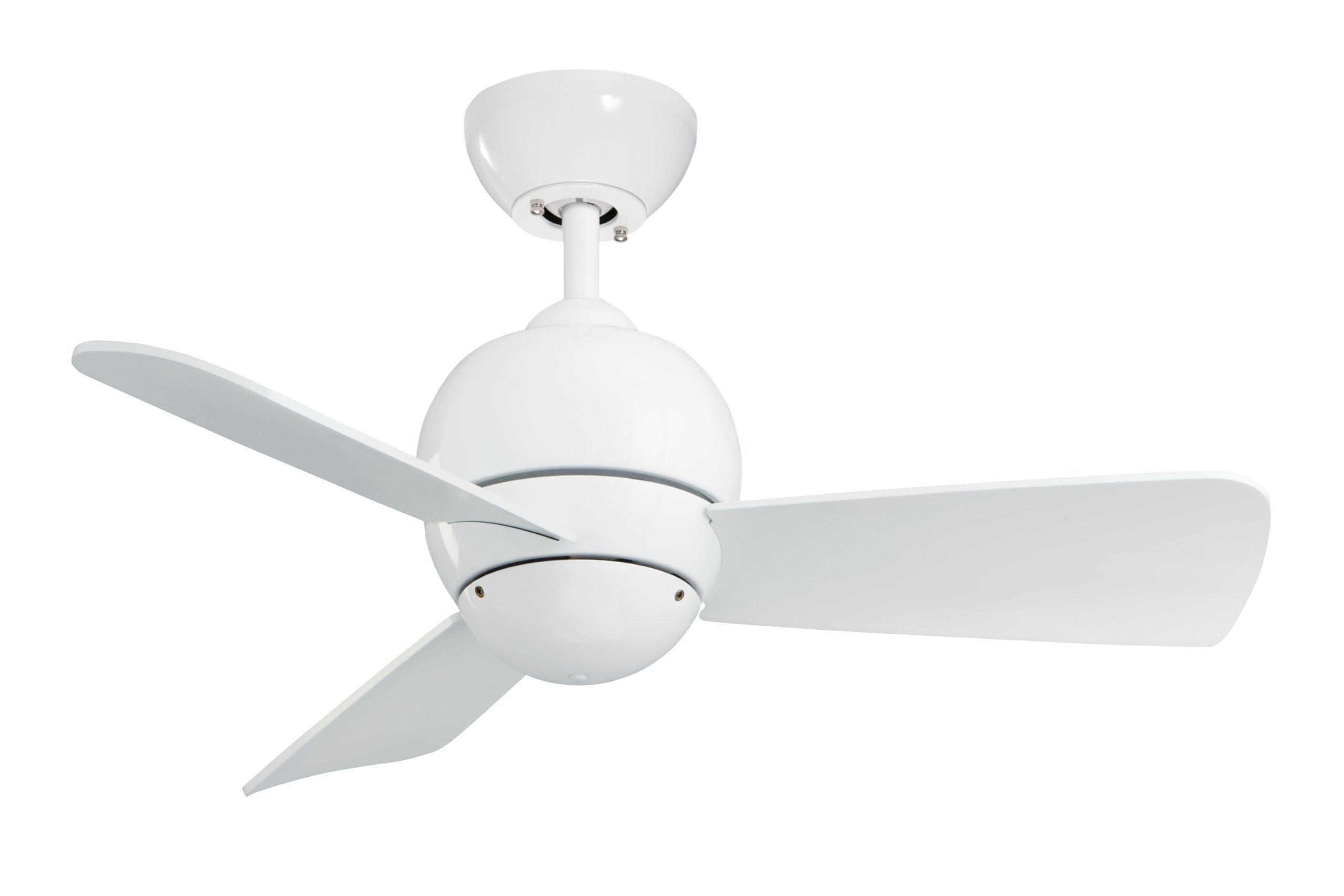 Emerson Ceiling Fans CF130WW Tilo Modern Low Profile/Hugger Indoor Outdoor Ceiling Fan, Damp Rated, 30-Inch Blades, Light Kit Adaptable, Appliance White Finish (Renewed)