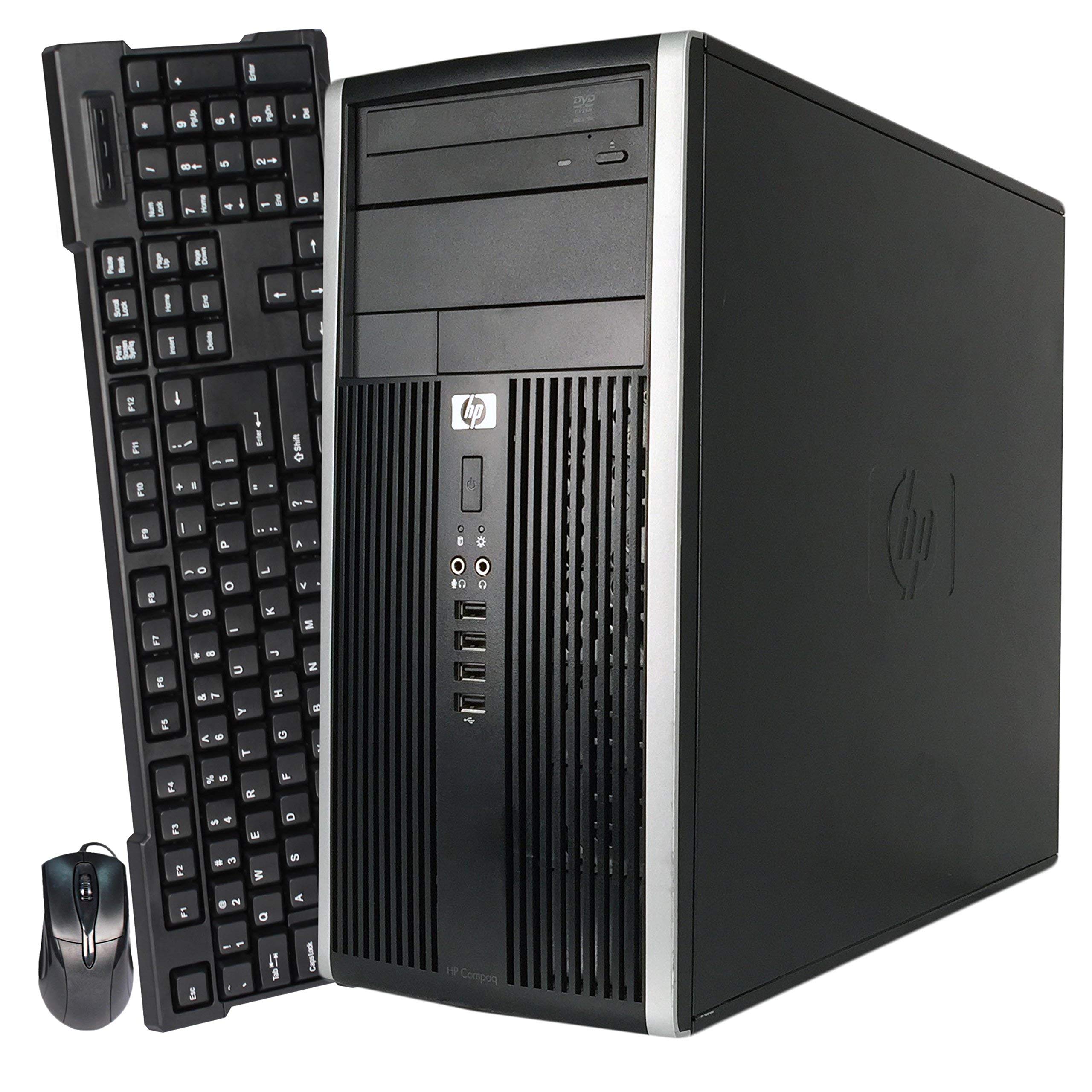 HP Pro 6200 Mini Tower Business High Performance Desktop Computer PC (Intel Core i3-2100 3.1GB Dual Core,6GB RAM DDR3,500GB HDD,DVD-ROM,Wi-Fi,Windows 10 Home 64)(Renewed)
