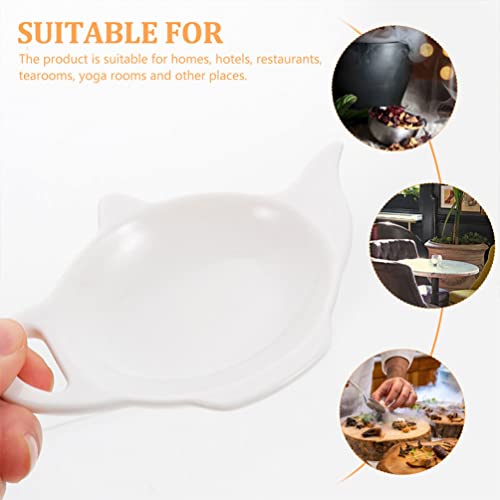 Tea Bag Squeezer Ketchup Seasoning 2Pcs Tea Bag Rest Teaspoon Rest Tea Holder Tea Bag Holder Ceramic Tea Bag Holders for Tea Bag Tea Bag Holder Organizer