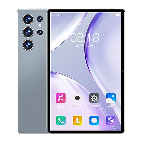 HEEPDD Tablet, Aluminum Alloy Front 8MP Rear 13MP 10.1in Tablet Octa Core 4G LTE for Entertainment (Gray)