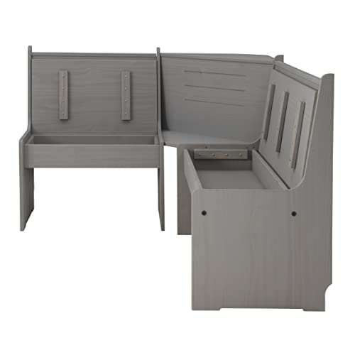 Linon Home Decor Products Grey Corner Dining Set by Linon Leyton Nook
