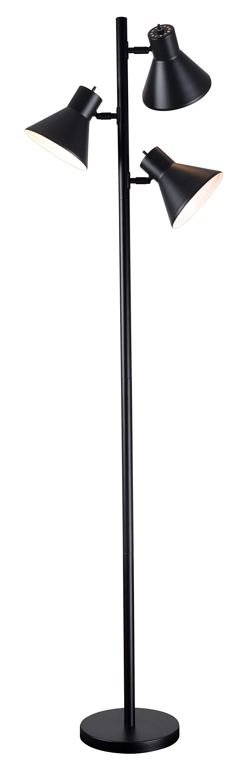 Kenroy Home 32838BL Ash Floor Lamps, Medium, Black