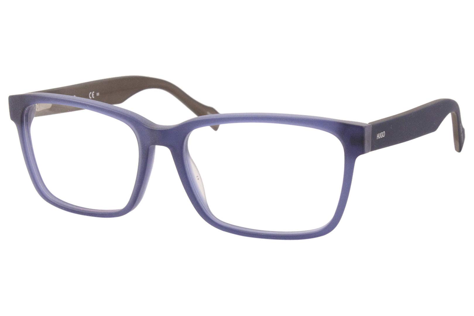 Eyeglasses Hugo (hug) HG 0182 0FLL Matte Blue / 00 Demo Lens