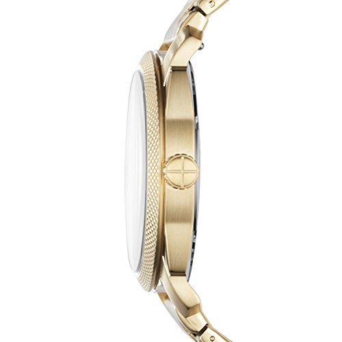 Fossil Men's Machine 3H Quartz Stainless Three-Hand Watch, Color: Gold, Gold (Model: FS5264)