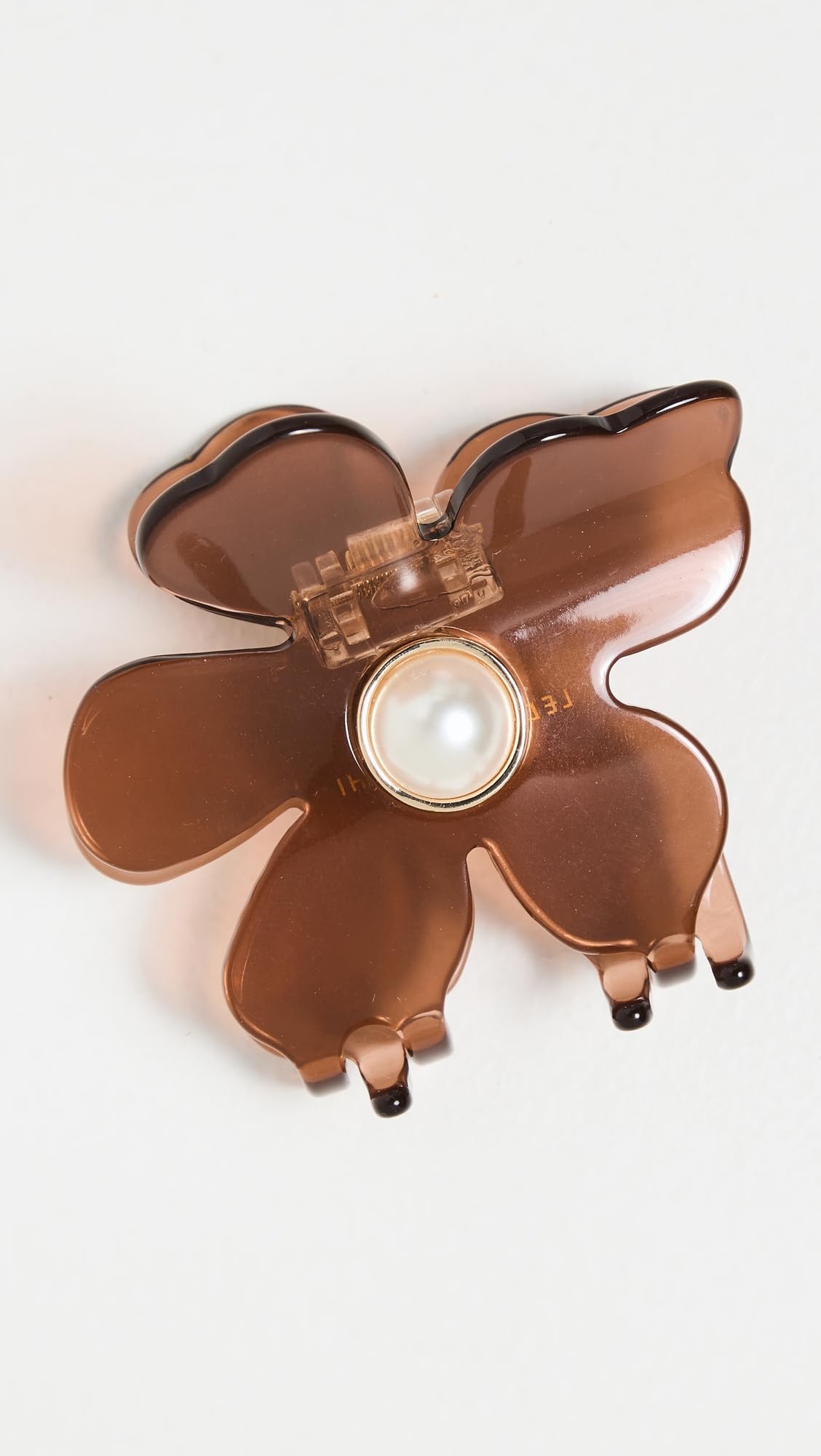 Lele Sadoughi Women's Lily Claw Clip, Rootbeer, Brown, 1 Count