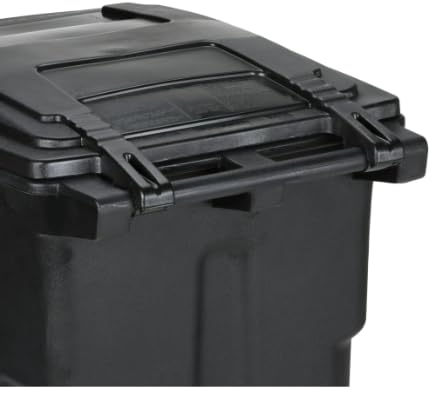 Toter 64 Gallon Black Garbage can with Wheels and lid