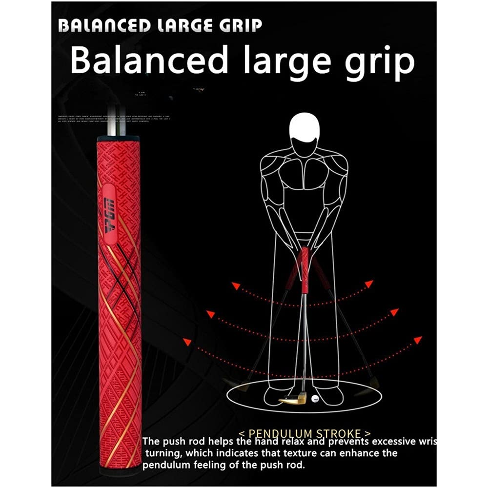 Golf Putter with Golf Headcover CNC Integration Stainless Steel Shaft Golf Clubs Putter Mens Womens Golf Driving Sports (Blue)
