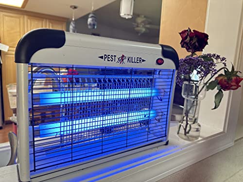 LINKPAL Electric Bug Zapper/Pest Repeller Control Indoor 2800 Volt UV Lamp Flying Fly Insect Killer Mosquitoes Flies Killer Repellent Traps Eliminator Catcher Lure Zap Kills Mosquito (20W Bug Killer)
