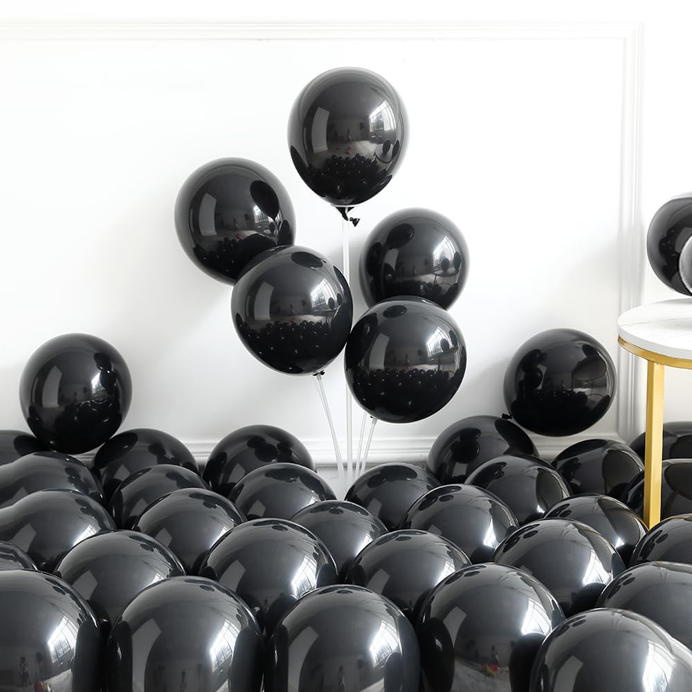 Halloween Balloon Arch Garland Kit 168pcs Large Pumpkin Orange Black White Sand Balloons 3D Bat Stickers for Halloween Party Decorations