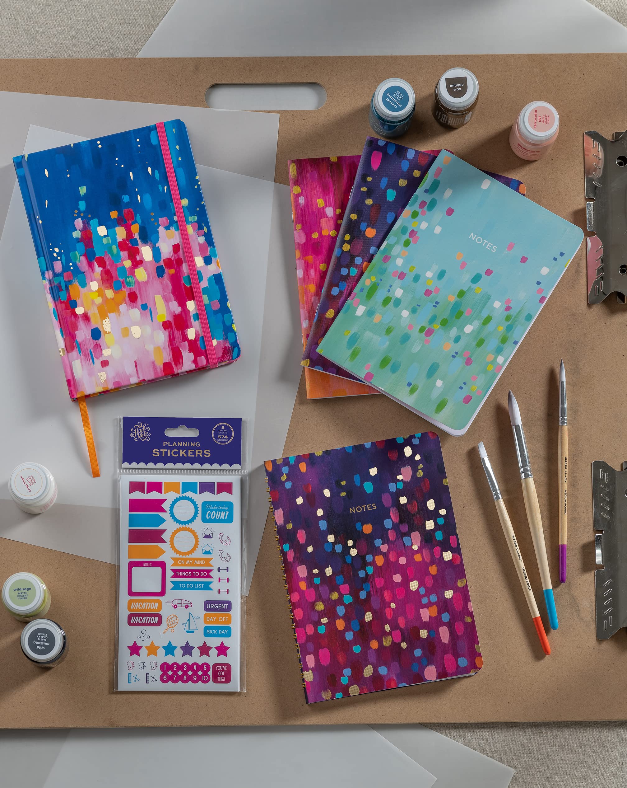 High Note Planner Stickers - Fresh & Colorful: 10 Sheets with 540 Planning Stickers for Calendars, Notebooks, Journals, and Planners