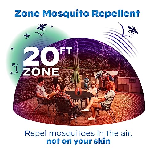 Thermacell E55 E-Series Rechargeable Mosquito Repeller with 20β Mosquito Protection Zone; 2 Pack Bundle, Graphite; Includes 12-Hr Repellent Refill; DEET Free Bug Spray Alternative; Scent Free