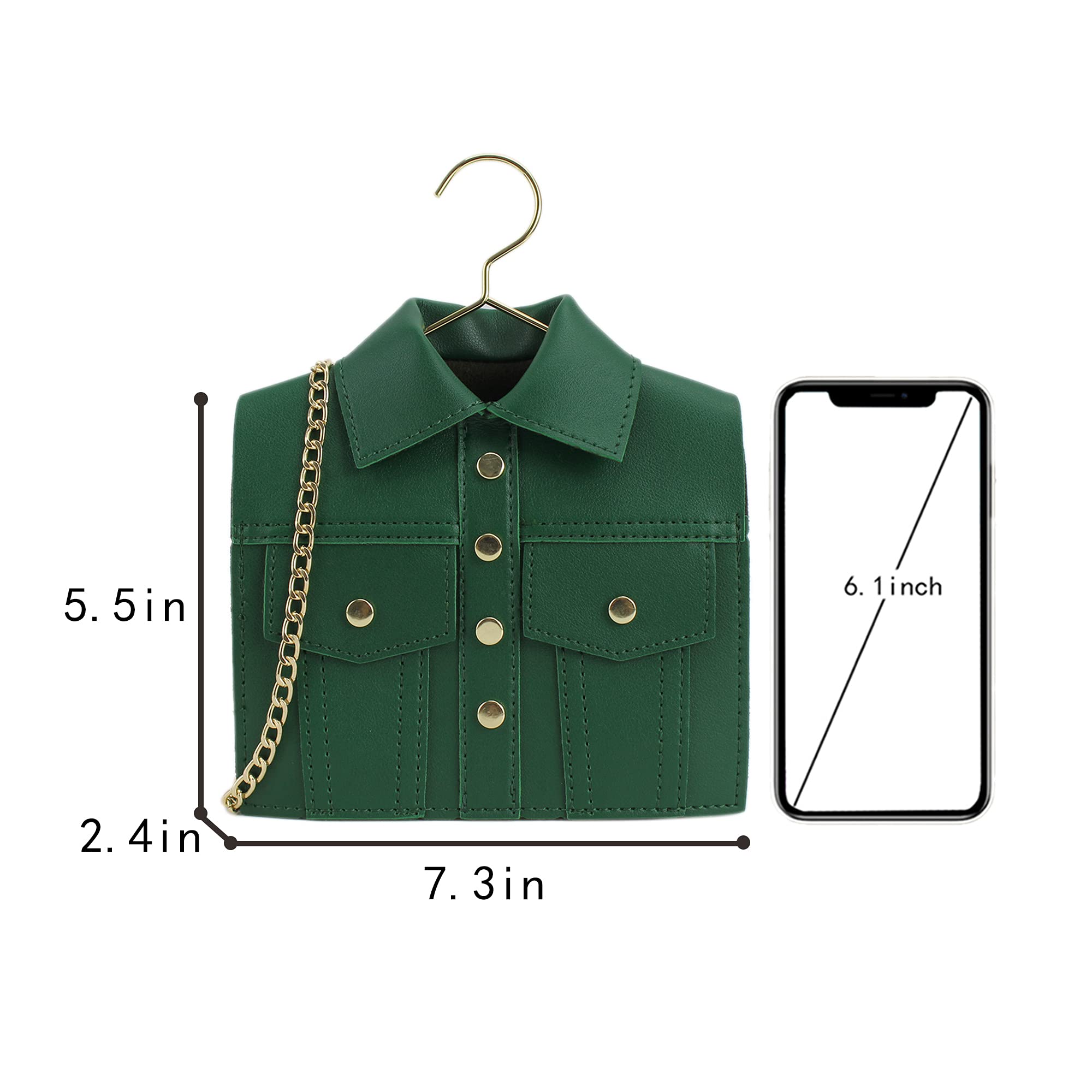 Heidi Bag Vintage Radio Clutch Handbag Leather Top Handle Crossbody Shoulder Bag (AA-Green)