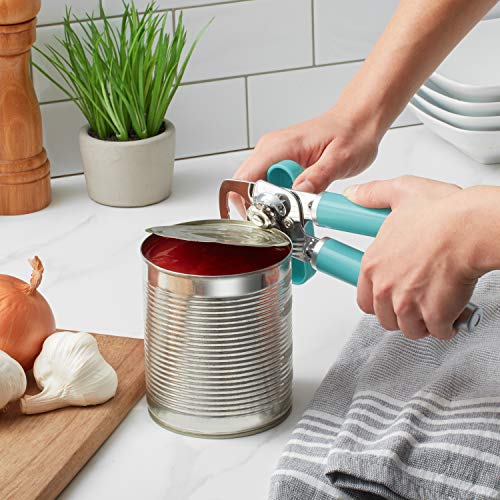 KitchenAid Classic Multifunction Can Opener/Bottle Opener, 8.34-Inch, Aqua Sky and KitchenAid Measuring Cups, Set Of 4, Aqua Sky