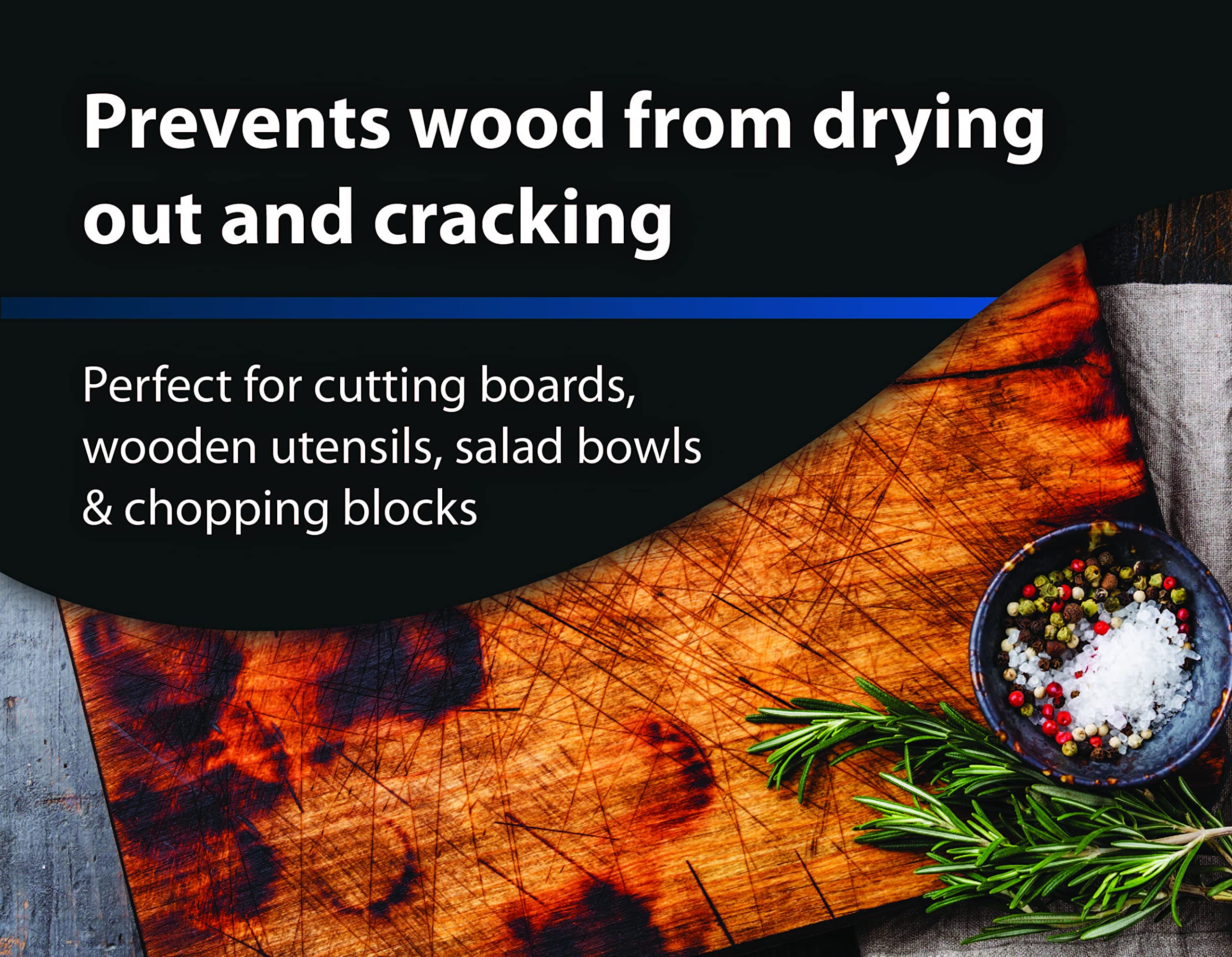 Premium 100% Ready to Use Food Grade Mineral Oil, 16oz Spray Bottle, Butcher Block and Cutting Board Oil - Sprayer Included