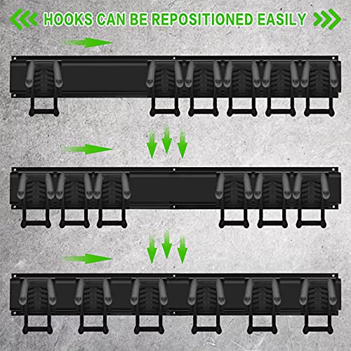 MENGXIANG Ski Wall Rack 6 Pairs of Ski Storage Rack Wall Mount Snowboard Rack for Home and Garage Skiing Storage Mount Holds Up to 300lbs