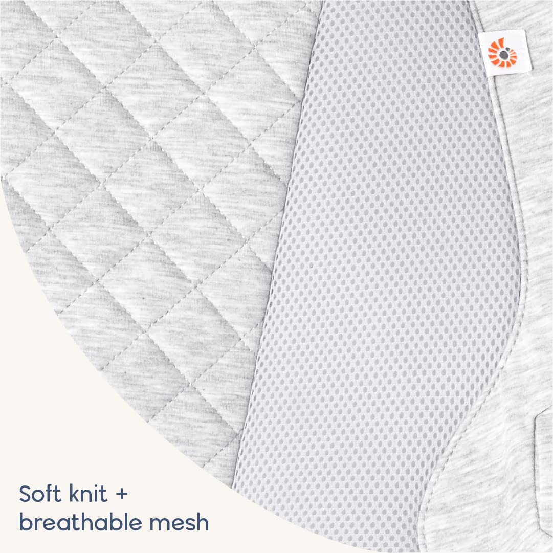 Ergobaby Evolve 3-in-1 Bouncer, Adjustable Multi Position Baby Bouncer Seat, Fits Newborn to Toddler, Light Grey