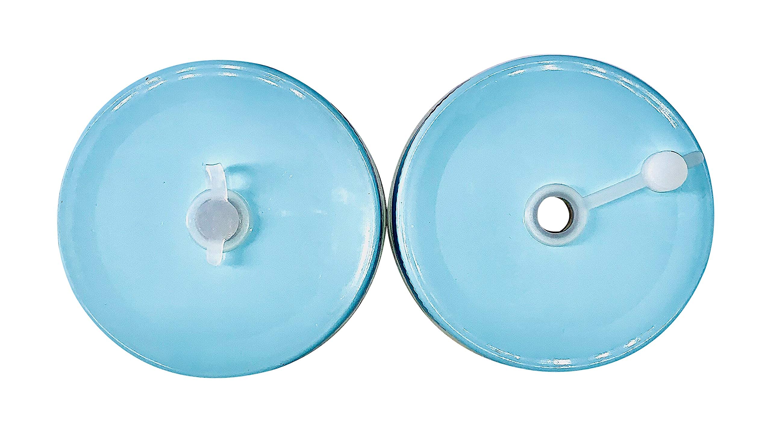 Home Suave 20oz Mason Jar Mugs with Handle Set of 2, Regular Mouth, Light blue Lids with Reusable Stainless Steel Straw, Kitchen GLASS 20 oz Jars