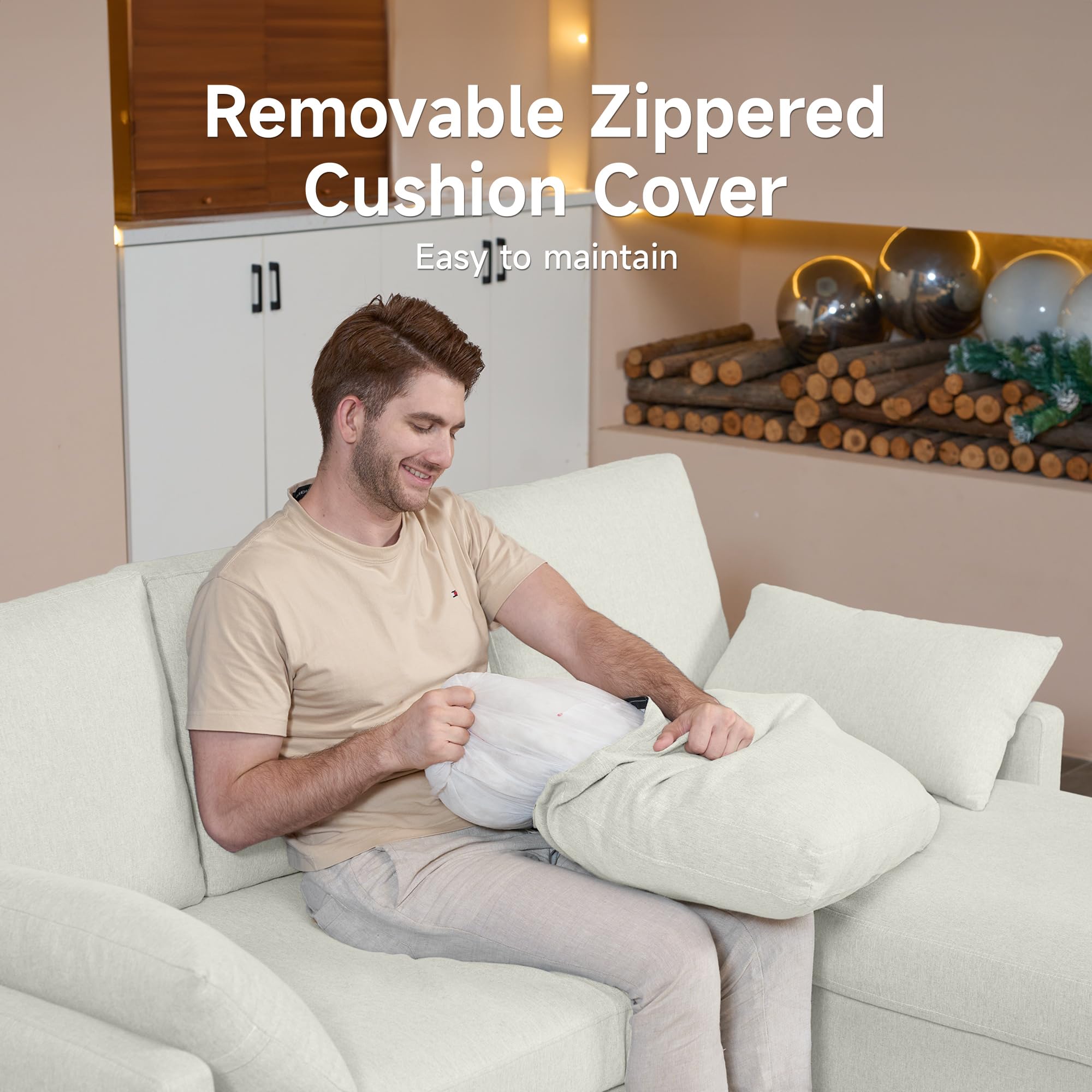 Real Relax Sleeper Sofa, 4-in-1 L Shaped Convertible Sofa Bed with Pull Out Bed and Storage for Living Room, Apartment, Office and Bedroom, Dark Gray