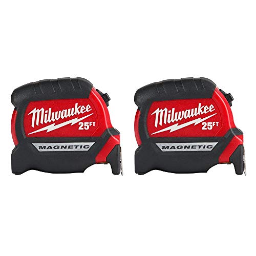 Milwaukee - 48-22-0125G - 25 ft. Magnetic Tape Measure - 2-Pack