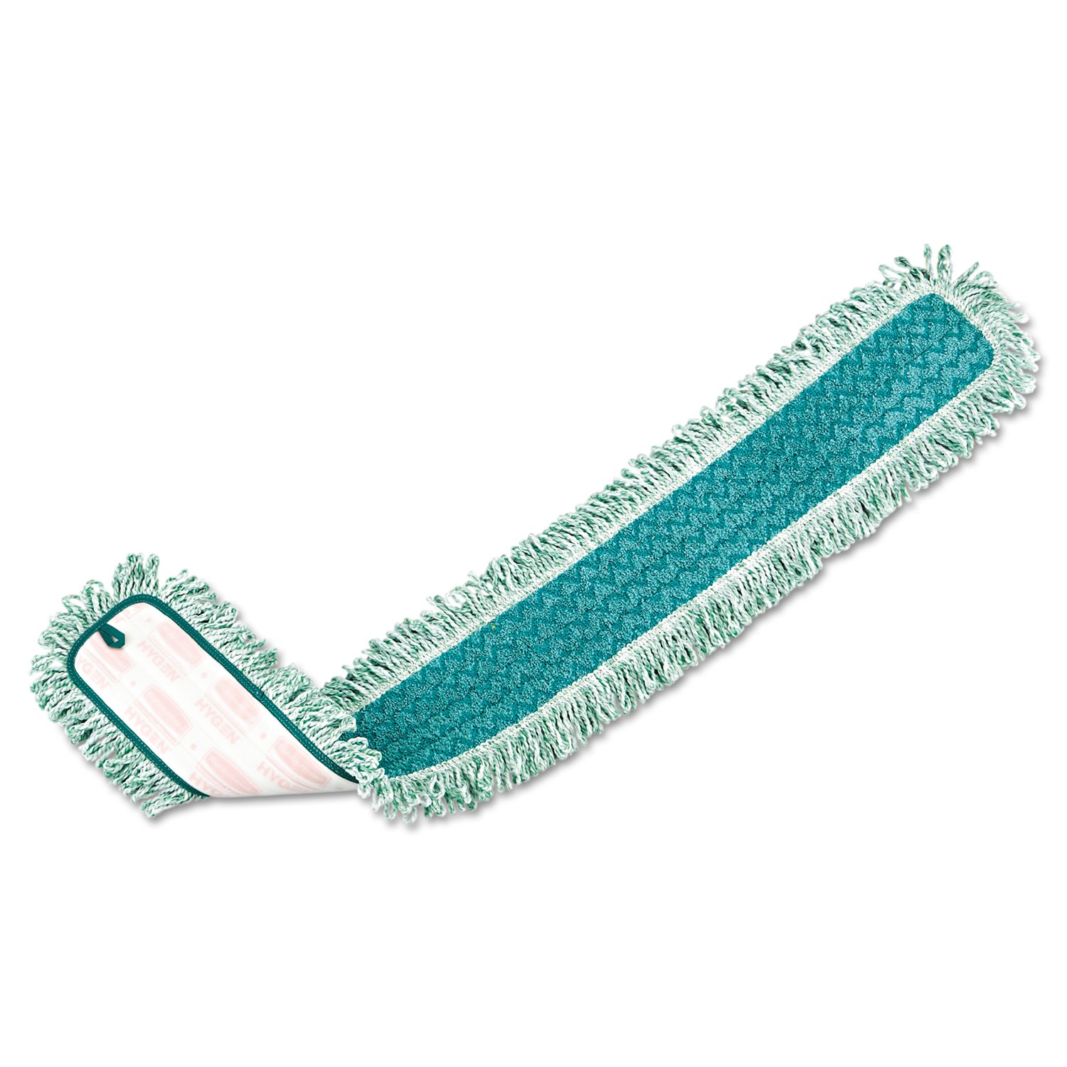 Rubbermaid Commercial HYGEN RCP Q449 Dust Mop Heads with Fringe, Microfiber, 48", Green (Pack of 6)