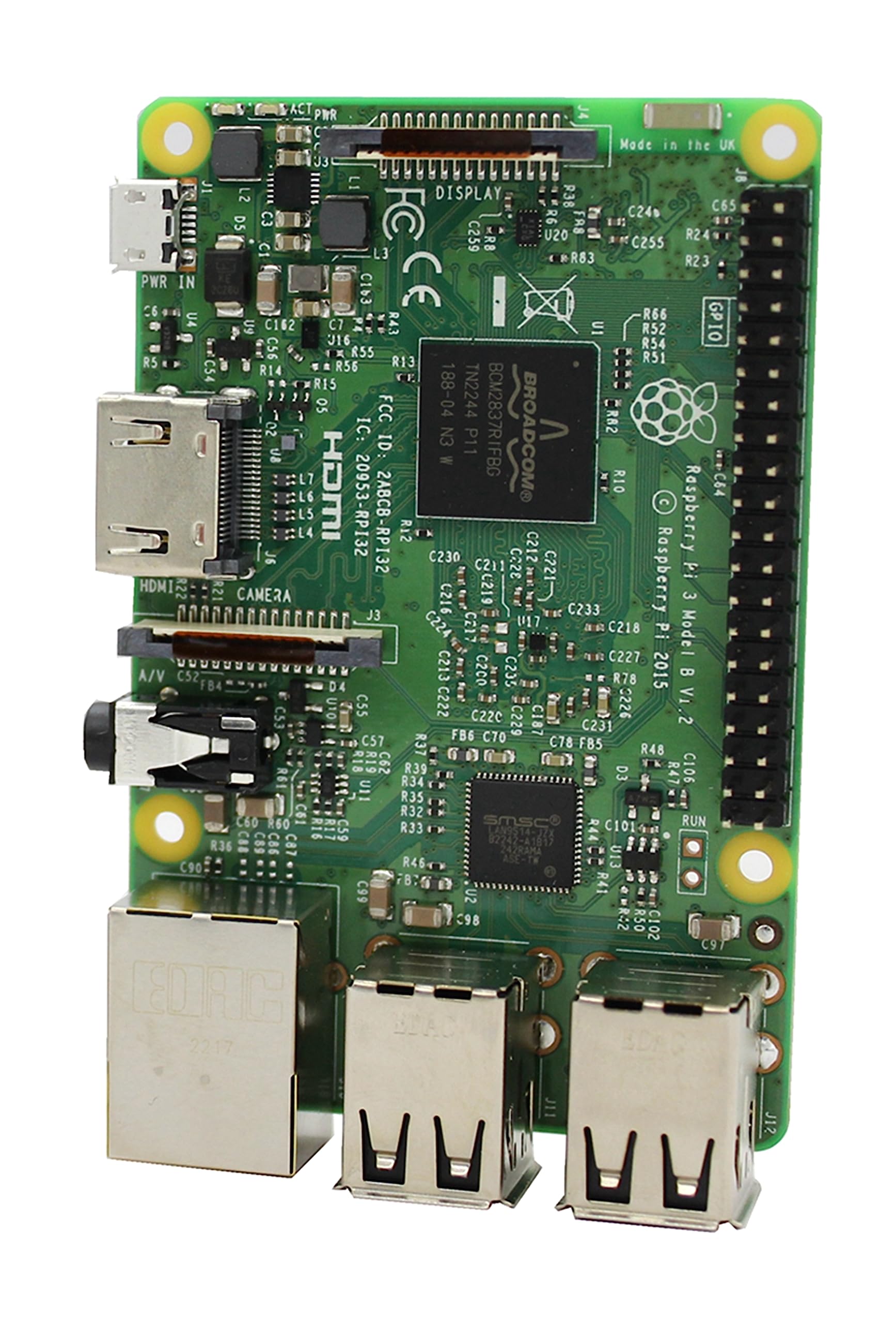 DIGISHUO Raspberry Pi 3 Model B Board 1G Ram 400MHz Wireless LAN and Bluetooth 3B+ Version (Raspberry Pi 3B Module)