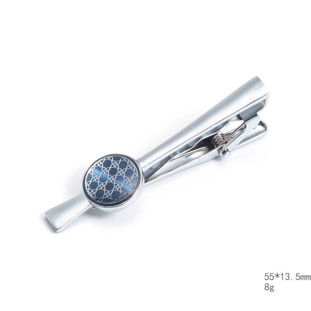 Men's Tie Clip Cufflinks Set Placket Button Set Dress French Shirt Cufflinks
