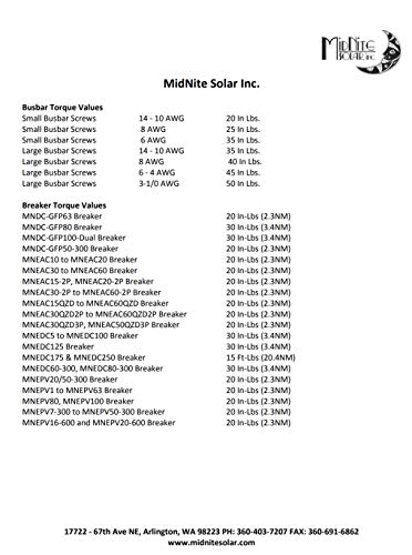 MidNite Solar MNEAC25 25A 120VAC DIN Rail Breaker