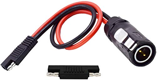 LIXIN 6.5ft 2 Pin Power Industrial Circular Connector Cable to SAE Cable Adapter, 10AWG Cable for Furrion,Solar Panel Suitcase, Forrest River RV Ports