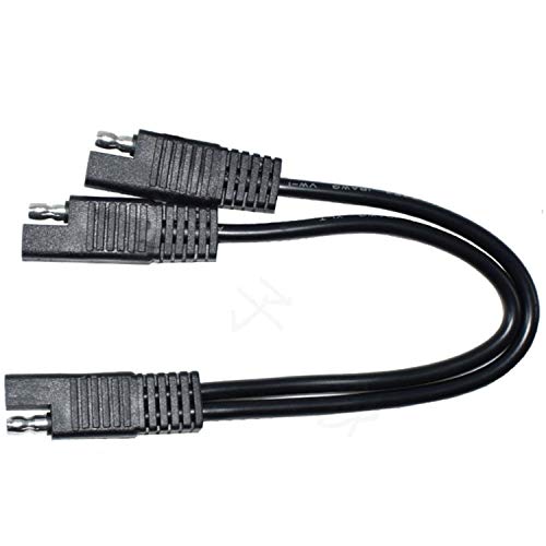LIXINTIAN 18AWG SAE DC Power Automotive Connector Cable Y Splitter 1 to 2 SAE Extension Cable ,for Solar Panels, Chargers