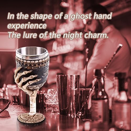 Halloween Wine Glass Skeleton Wine Glass Halloween Drinking Glasses Skull Cups Pimp Cup Skull Wine Glass (black)