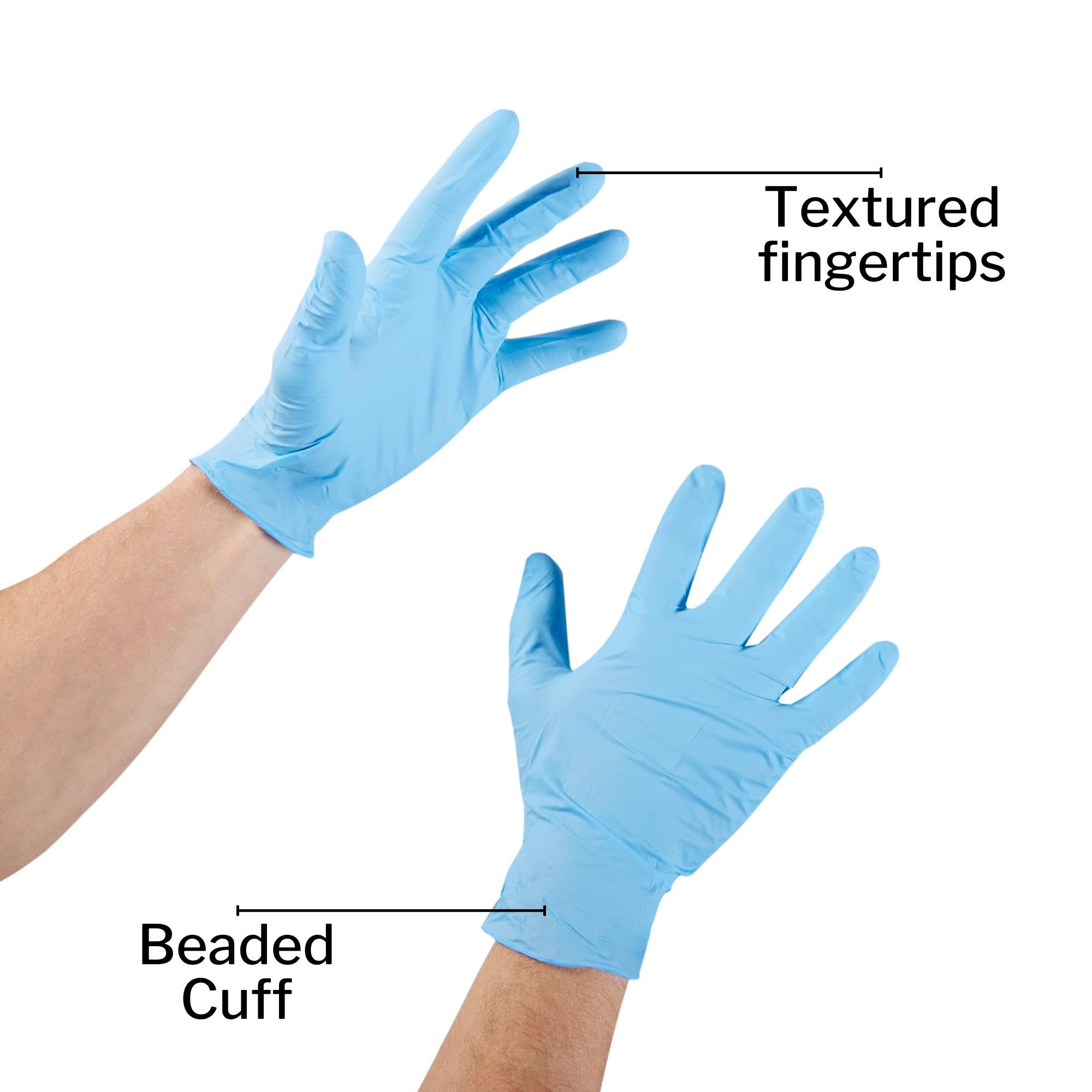 McKesson Confiderm 3.5C Nitrile Exam Gloves, Non-Sterile, Powder-Free, Blue, Small, 200 Count, 1 Box