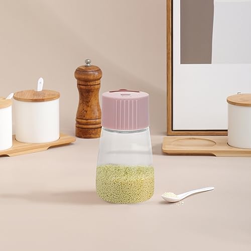 Terrarium Glass Spices Jars 4pcs Barbecue Salt Pepper Sugar Shaker Container Seasoning Shakers Bottles Refillable Bottle Dispenser for Camping Travel Home Glass Containers