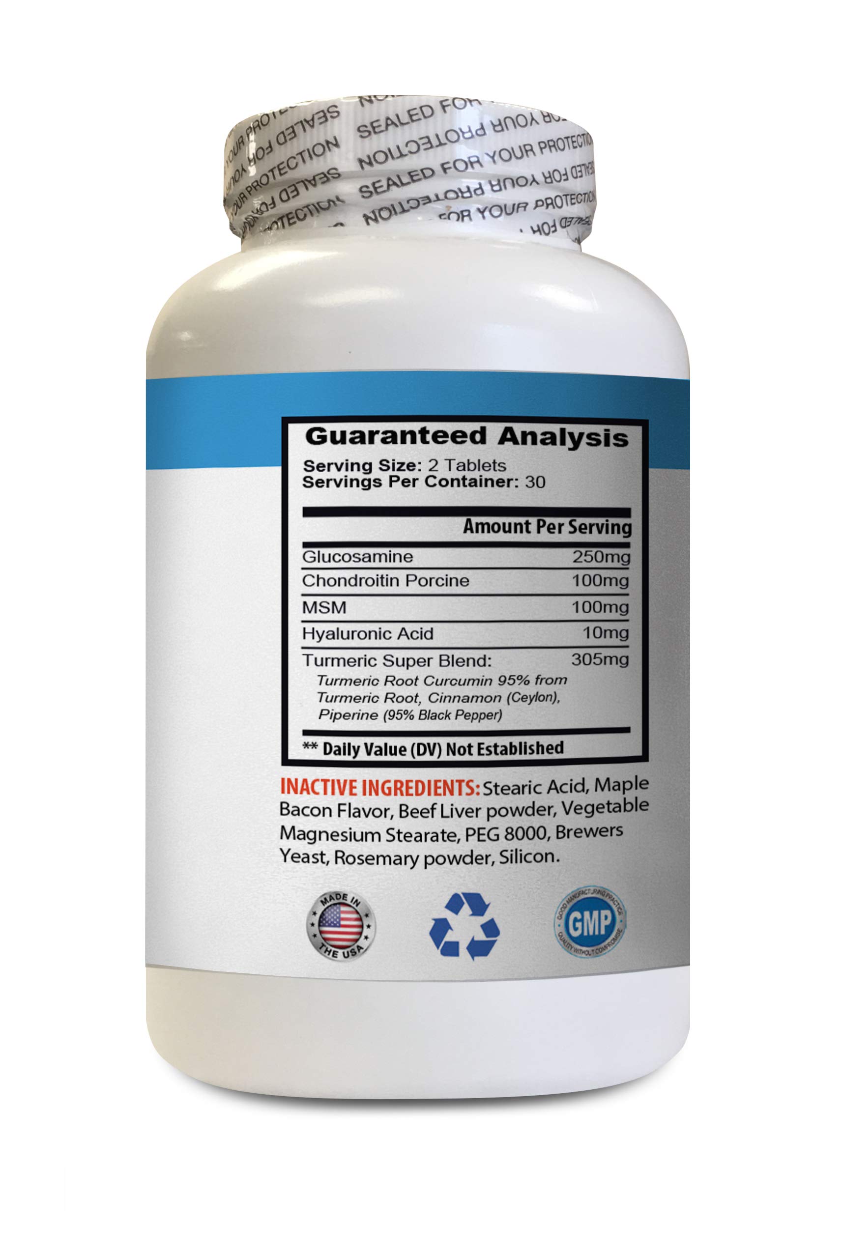 pet Joint Supplements - Dogs Joint Health Complex with Turmeric and MSM - Supports Hips and Joints - Turmeric for Dogs - 3 Bottles (180 Tablets)