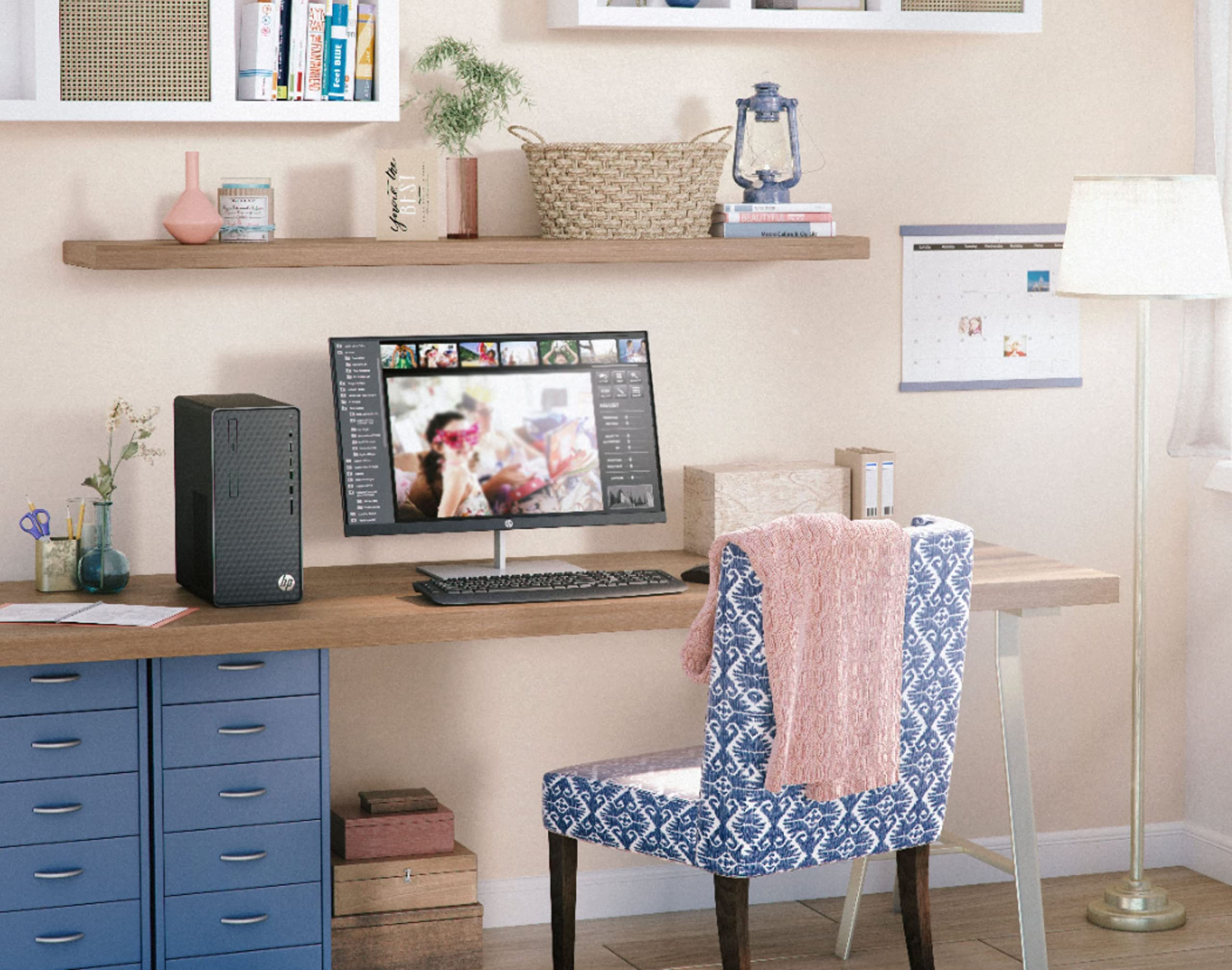 HP Everyday Desktop Computer PC - AMD Ryzen 3 5300G Processor(up to 4GHz), 32GB RAM, 2TB PCIe SSD, 2TB HDD, for Business, Study, Videos, and Gaming, Wi-Fi, Bluetooth, Windows 11 Pro with Gaming Mouse