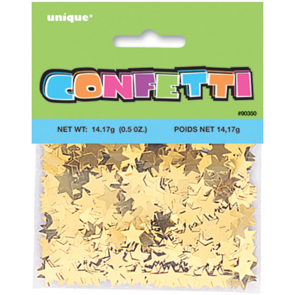 Sparkling Gold Star Foil Confetti - 0.5 oz (1 Pc), Perfect for Birthdays, Baby Showers, Holidays & More