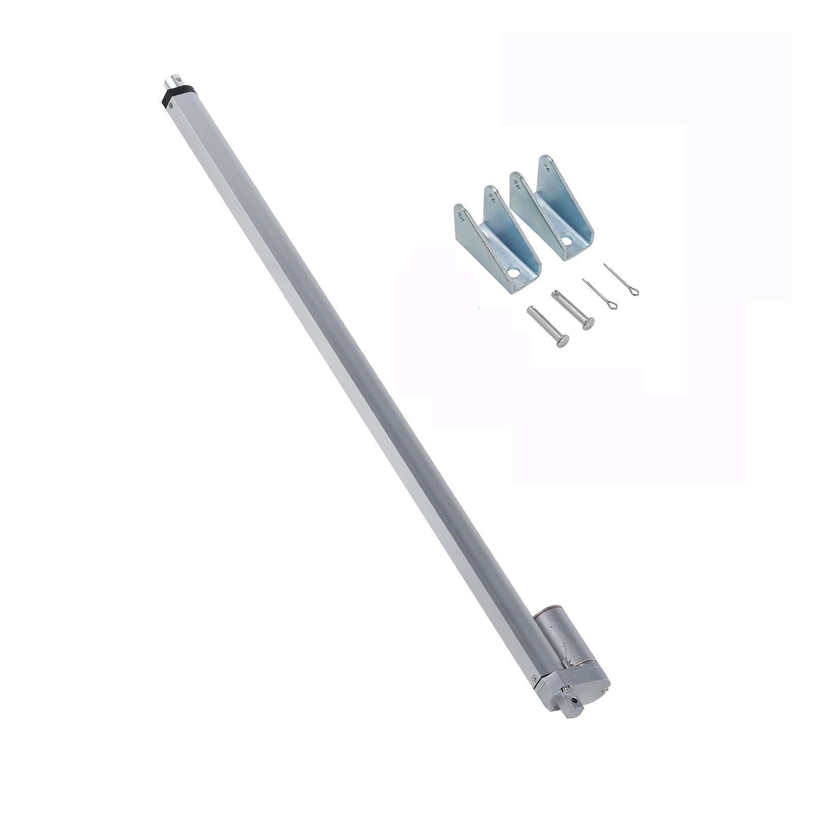 JQDML Electric Linear Actuator DC Motor 12V, 40 inch Long Stroke, Force 27lbs, Fast Speed 3"/sec, with Mounting Bracket for TV Table Lift, Door Opener and Home Automation (40"-12V-27lbs)