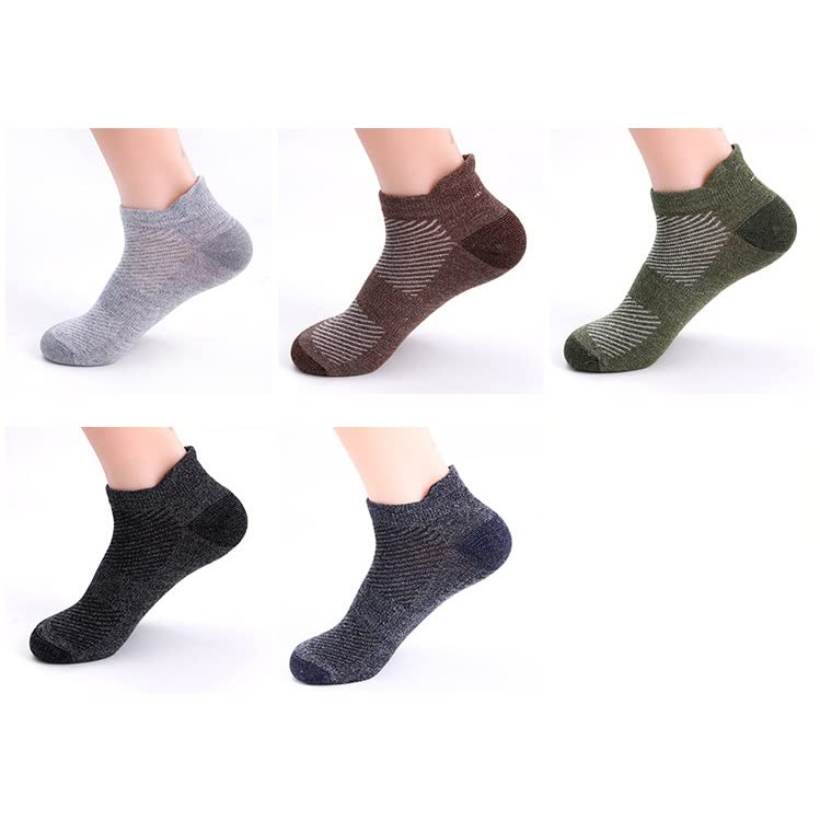 GPPZM 5 Pairs Men Summer Sports Socks Cotton Compression Running Socks Professional Running Basketball Male Socks