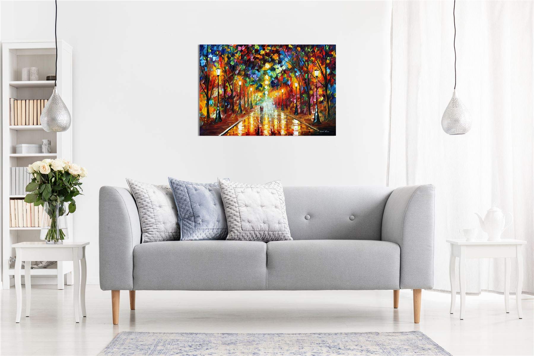 Farewell to Anger by Leonid Afremov Canvas Wall Art Picture Print for Home Decor (24x16)